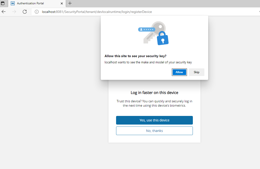 WebAuthn - Critical Manufacturing Documentation Portal