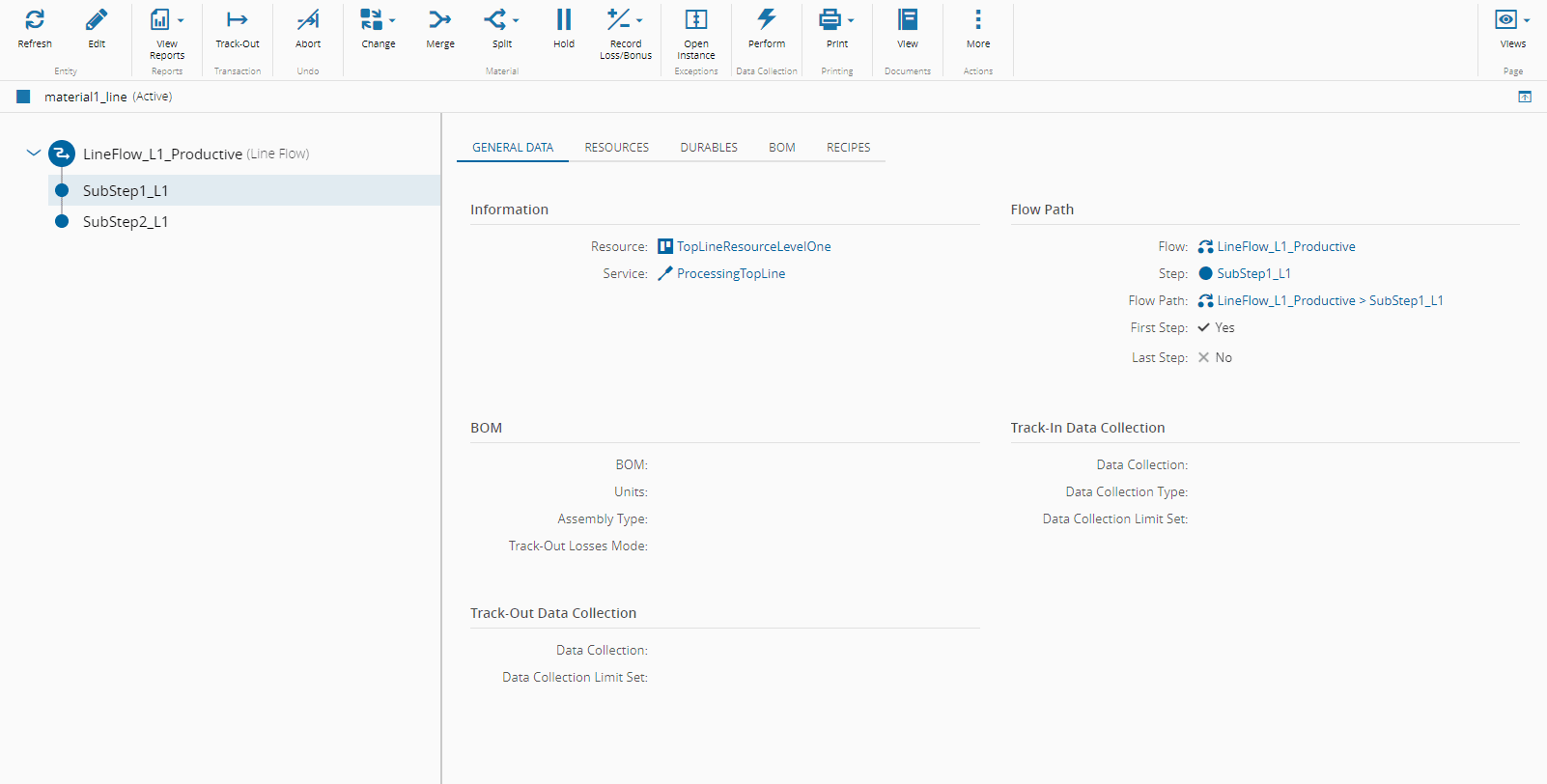Material Page - Critical Manufacturing Documentation Portal